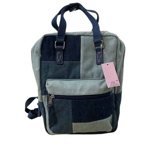 wild fable | Bags | Wild Fable Denim Patchwork Backpack Top Handle For ...